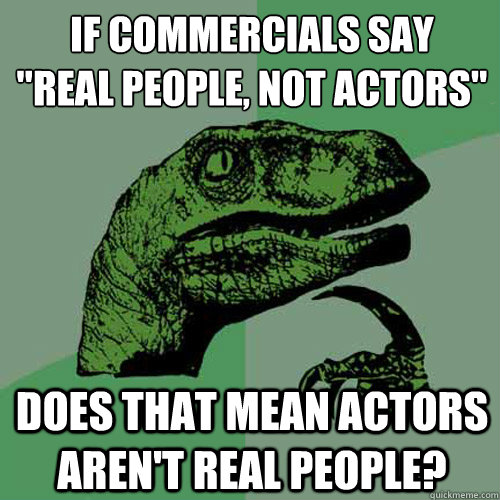 Real People, Not Actors? – An Actor Blogs